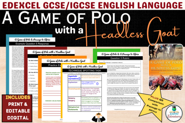 A Passage to Africa GCSE & IGCSE Activities and Resources - Expat ...