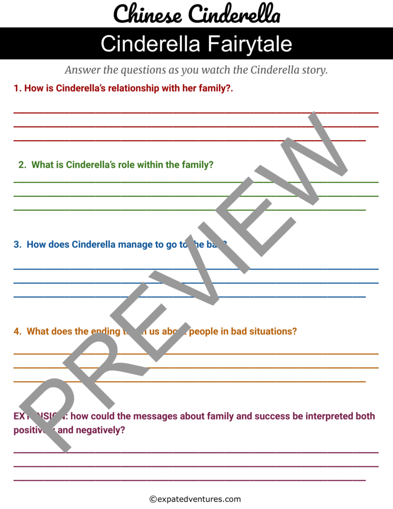 Chinese Cinderella GCSE Scheme of Work - Expat Edventures