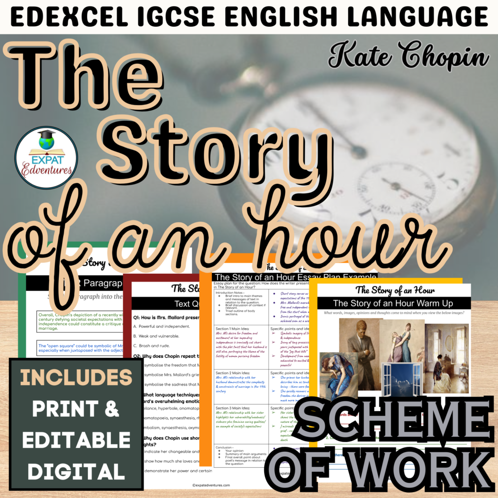 The Story of an Hour IGCSE Resources and Analysis - Expat Edventures