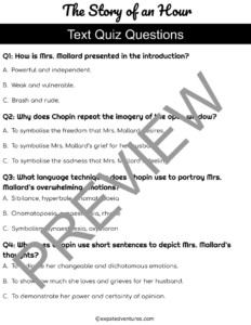 The Story of an Hour IGCSE Resources and Analysis - Expat Edventures