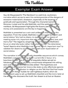 The Necklace IGCSE resources - Expat Edventures