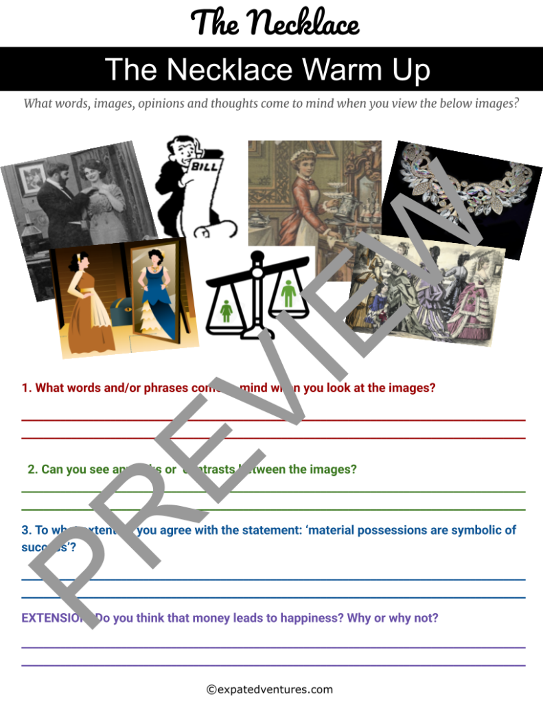 The Necklace IGCSE resources - Expat Edventures