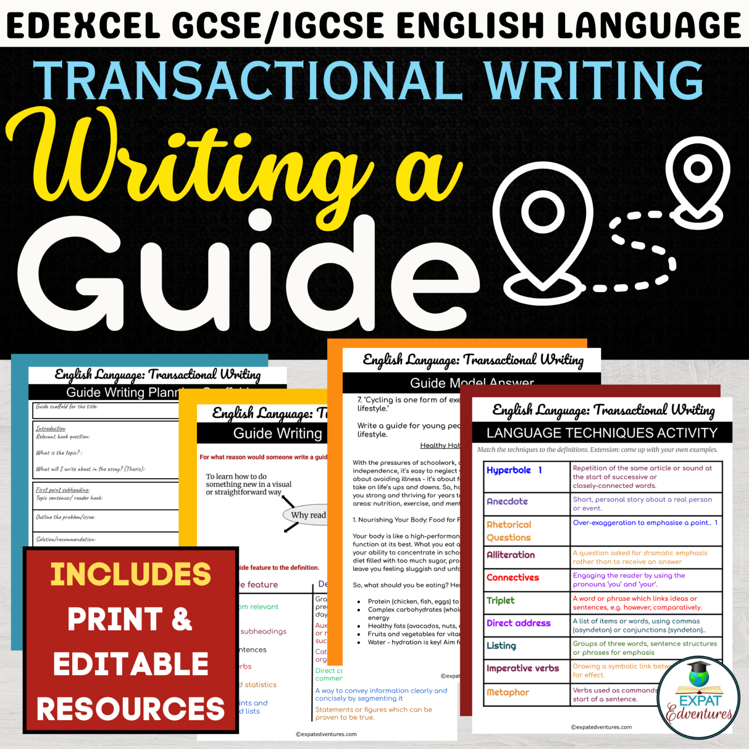 GCSE Guide Writing Scheme of Work - Expat Edventures