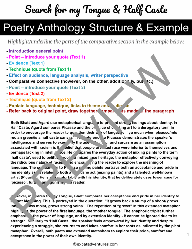 Editable Night Resources and Analysis - Expat Edventures